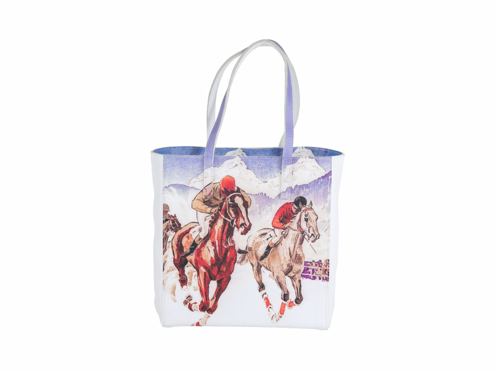 Printed Leather Totes - Paige Gamble NYC